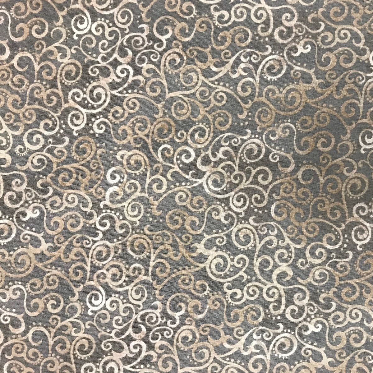 GP458 QT Scroll Gray – Fabric Corner Inc